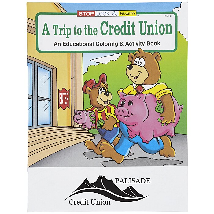 A Trip to the Credit Union Coloring Book - Promotional Products